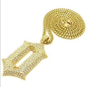 Accessories | Ovo Drake Logo Hip Hop Iced Out Pendant 3 Cuban | Poshmark